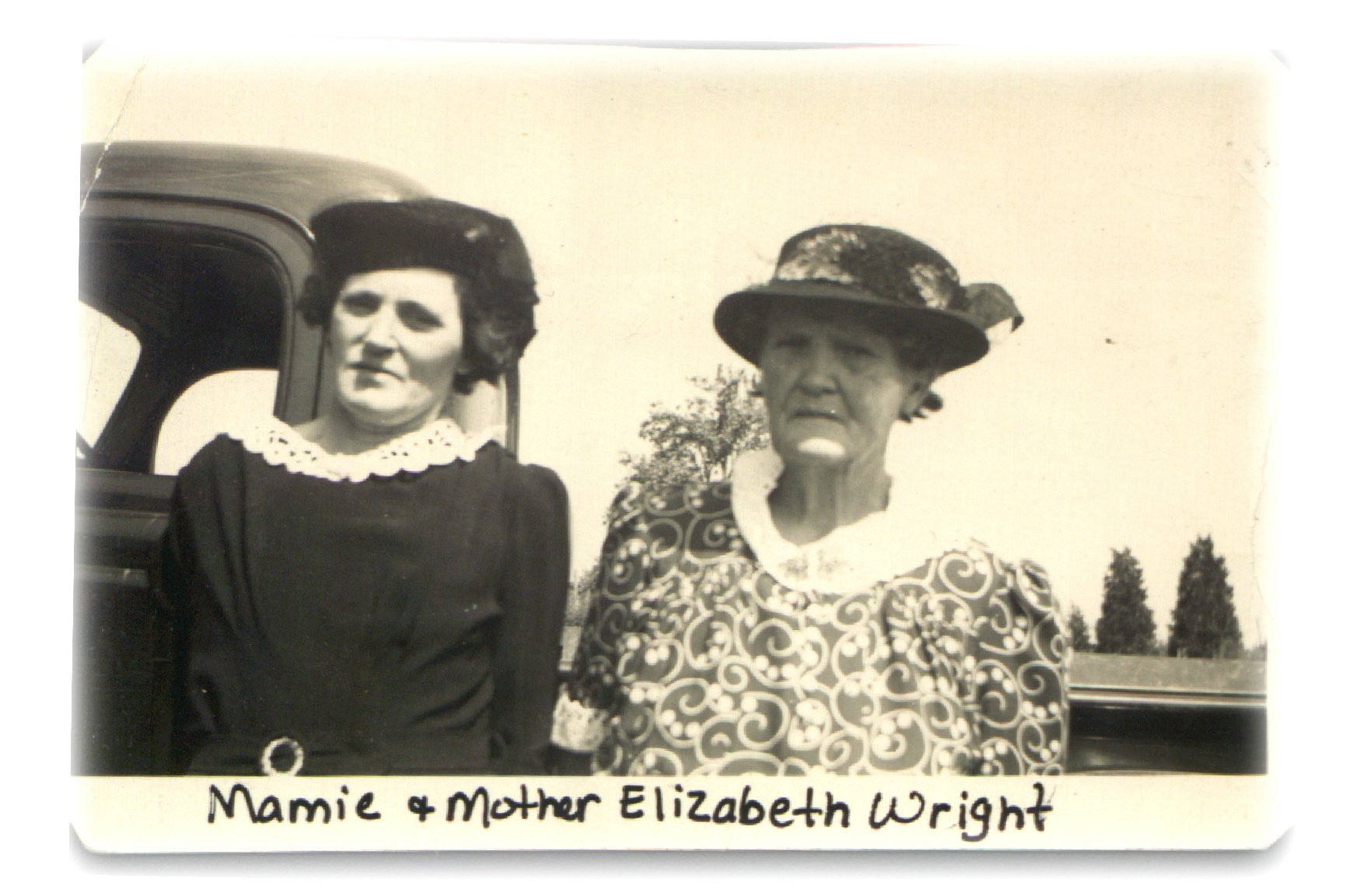 Mamie & Mother | Wright Family Genealogy Home